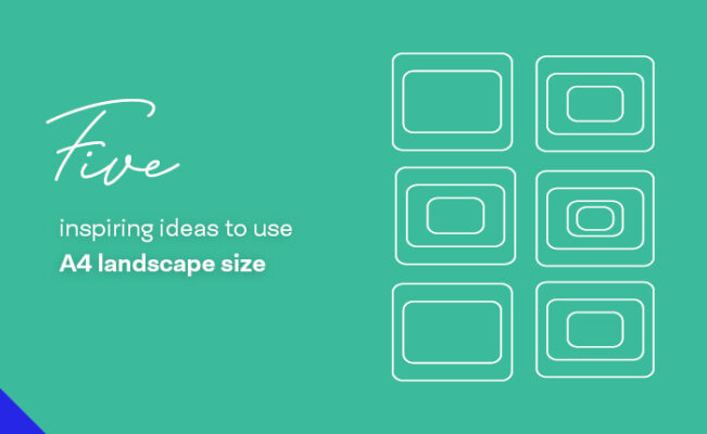 5 Inspiring Ideas to use A4 landscape size | Canvas Special